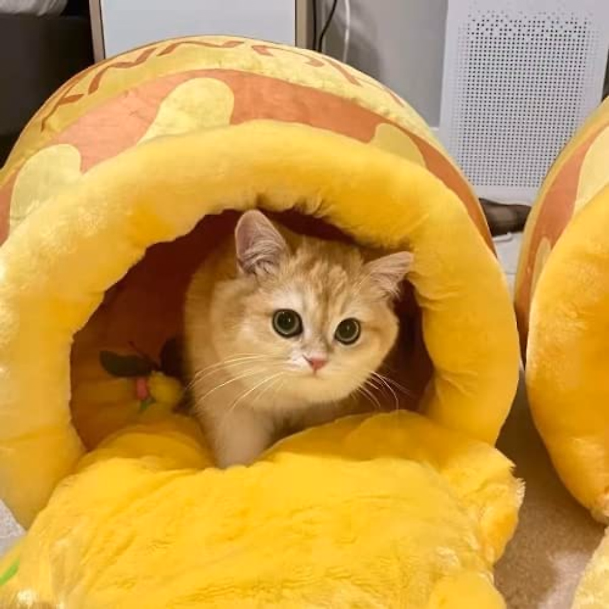 GOUXTD Cat Bed Cave Honeypot Cat House Indoor Cat Cute and Comfortable Pet Cat Sofa Cute and Comfortable Pet Cat House
