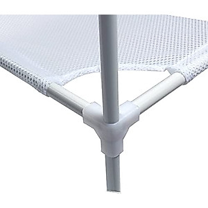 CASOLLY 6 Layer Sweater Drying Rack Mesh Foldable,Stackable,White