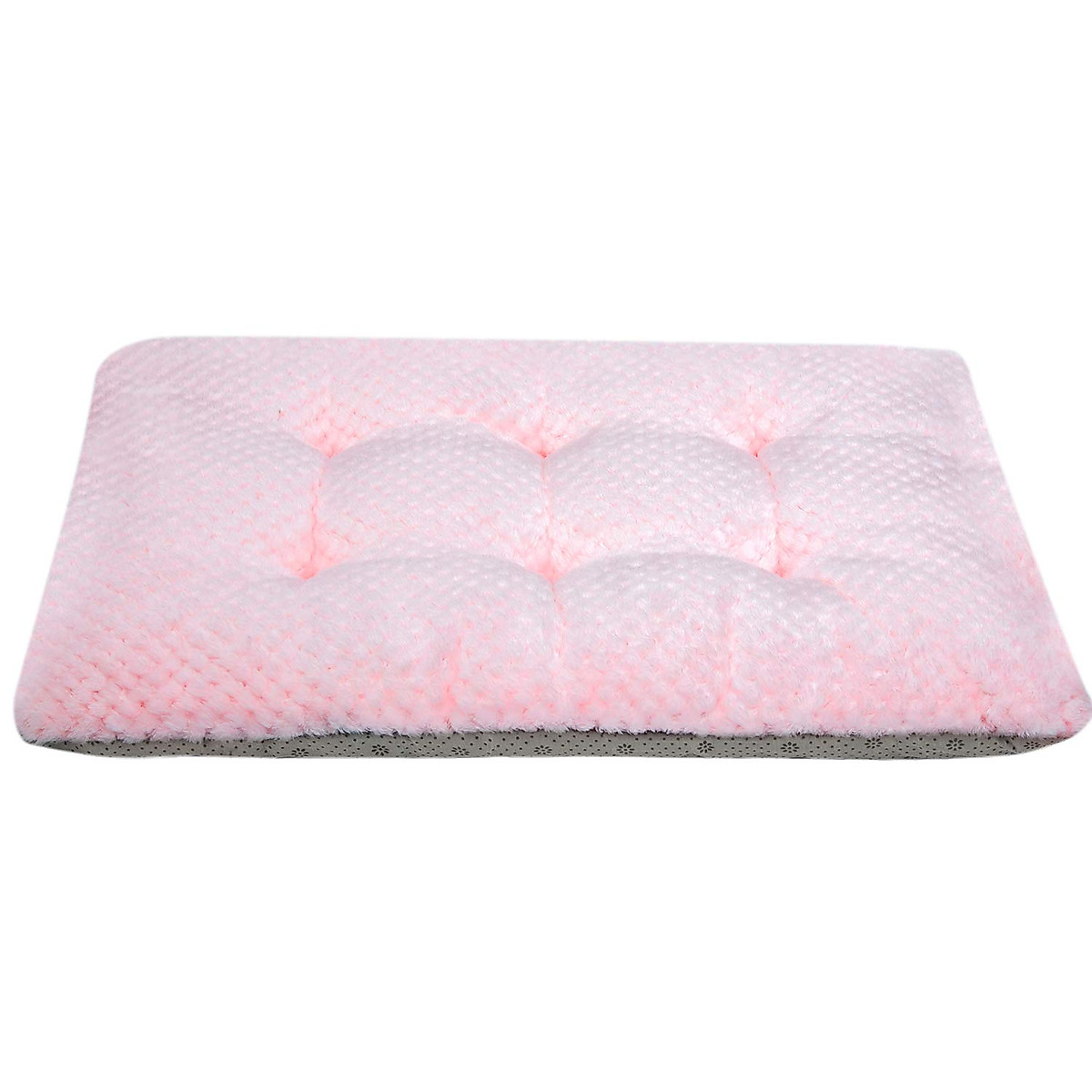 WONDER MIRACLE Fuzzy Deluxe Pet Beds, Super Plush Dog or Cat Beds Ideal for Dog Crates, Machine Wash & Dryer Friendly (15" x 23", S-Baby Pink)