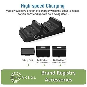 2021 Newest Microsoft Xbox Series X 1TB SSD Video Gaming Console + One Wireless Controller, 16GB GDDR6 RAM, 8X Cores Zen 2 CPU, RDNA 2 GPU, 4K UHD Blu-Ray, 8K HDR, WiFi + Marxso1_ Charging Dock