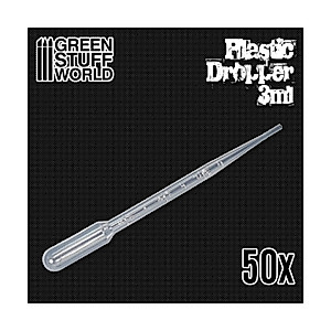 Green Stuff World for Models and Miniatures 50 Plastic Droppers 3mL 2418