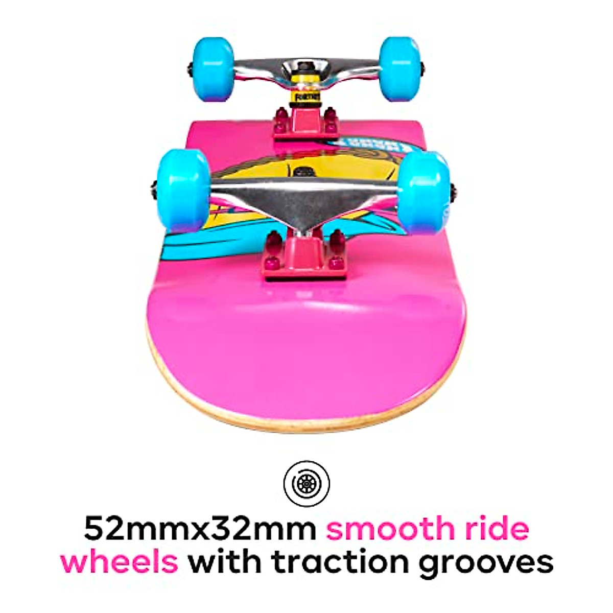 Fortnite 31" Skateboard - Cruiser Skateboard with Printed Graphic Grip Tape, ABEC-5 Bearings, Durable Deck & Smooth Wheels