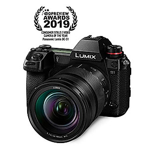 Panasonic LUMIX S1 24.2MP Digital Mirrorless Camera with 24-105mm f/4 Lens (Renewed)