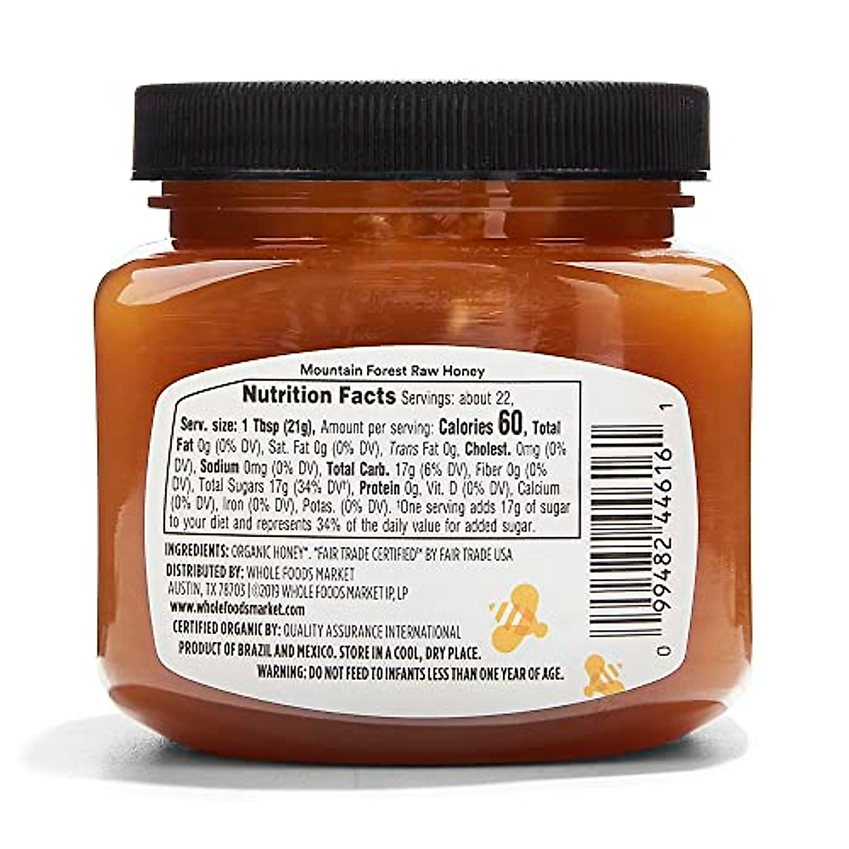 365 by Whole Foods Market, Organic Raw Mountain Forest Honey, 16 Ounce