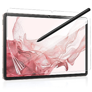 [2 Pack] Zeking Paperfeel Screen Protector Compatible with Samsung Galaxy Tab S8+/S8 Plus 12.4" (SM-X800/ X806), [Feel Like Paper Film Writing] Anti Glare Tablet PET Film for S-Pen