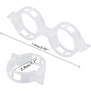 300 Pcs Plant Support Clips,Plant Clips for Climbing Plants Tomato Garden Vine Clips for Supporting Vegetables Plants Stalks,Vines,Climbing Plant Tomato Trellis Clips (White)