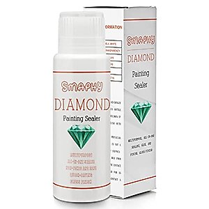 Diamond Painting Sealer, 5D Diamond Painting Glue Permanent Hold & Shine Effect Sealer, Fast-Drying, for 5D Diamond Painting & Puzzle Glue