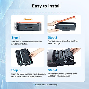 TN660 Toner Cartridge Brother Printer - Replacement with Brother TN 660 TN-660 TN630 High Yield to use with HL-L2380DW HL-L2320D HL-L2340DW DCP-L2540DW MFC-L2700DW MFC-L2720DW Printer (Black, 4 Pack)