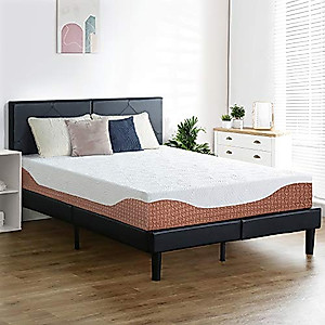 PrimaSleep 10 Inch Multi-Layered Memory Foam Mattress, Brown, Full Size