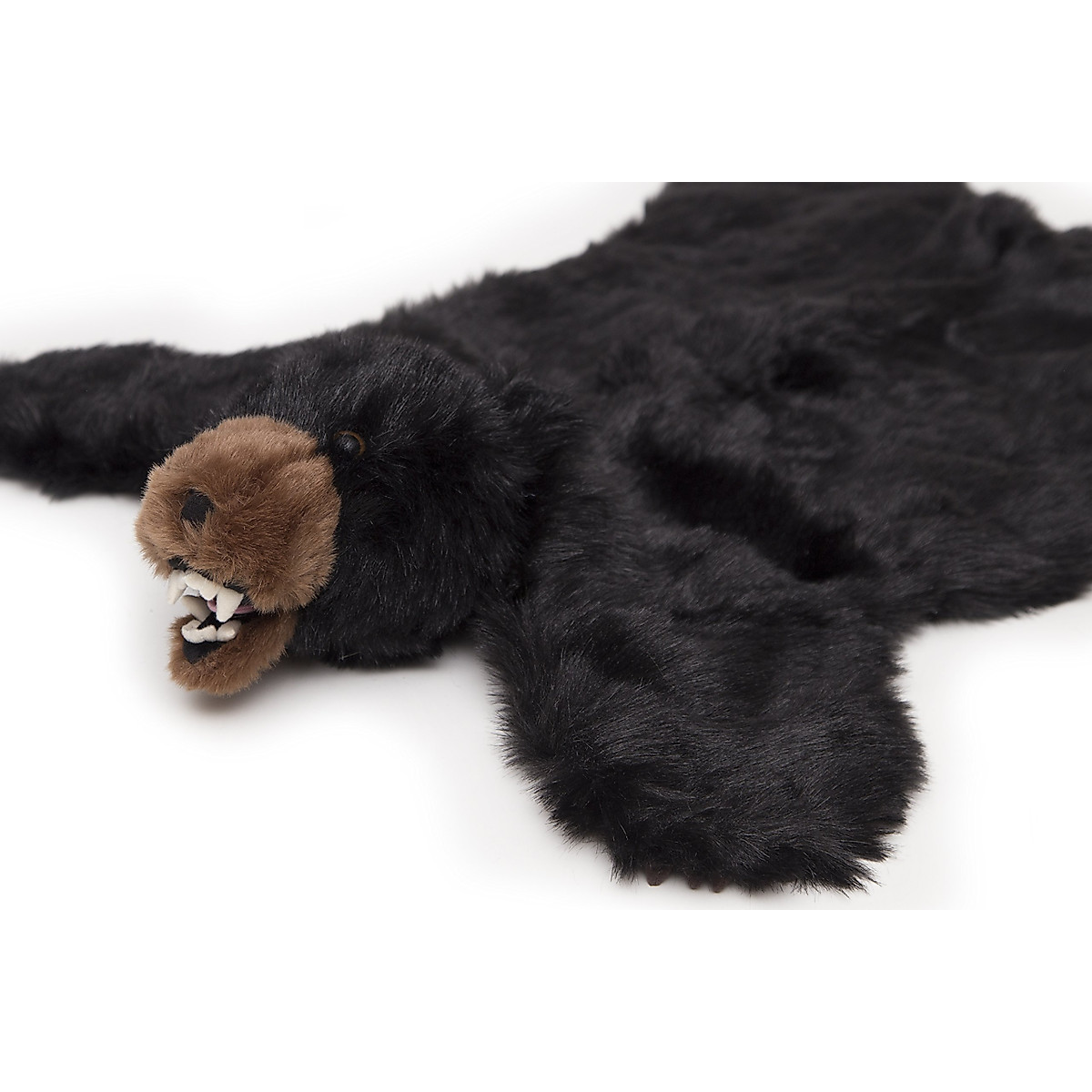 Carstens Plush Black Bear Kids Animal Rug Small