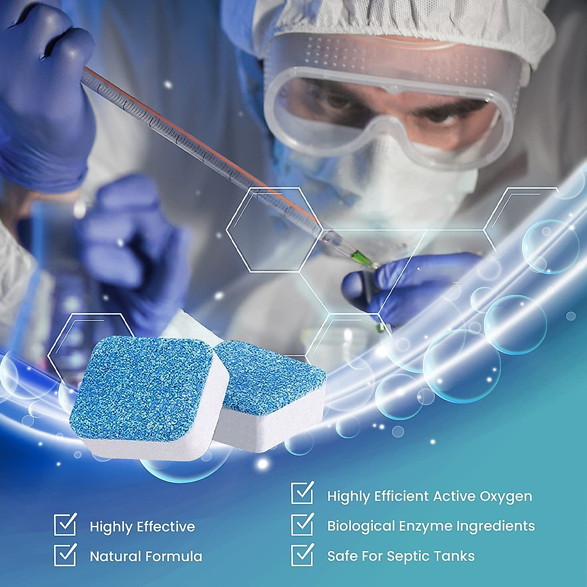 Maravello Washing Machine Cleaner Descaler(Lemon, 28 Count)