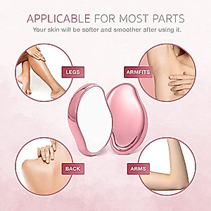 Rantherm Crystal Hair Eraser, Upgraded Hair Eraser, 2023 Crystal Hair Remover, Hair Removal for Back Arms Legs-Pink (rt03)