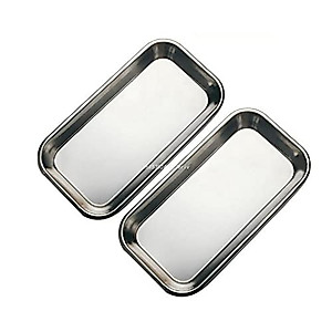 GEEKLLS Breakfast Tray Stainless Steel Nail Plate Cosmetic Storage Tray Surgical Tray
