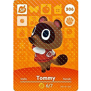 Tommy - Nintendo Animal Crossing Happy Home Designer Series 4 Amiibo Card - 306