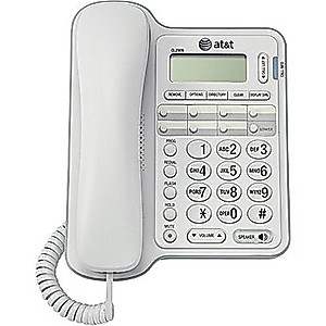 AT&T CL2909 Corded Phone with Speakerphone and Caller ID/Call Waiting, White