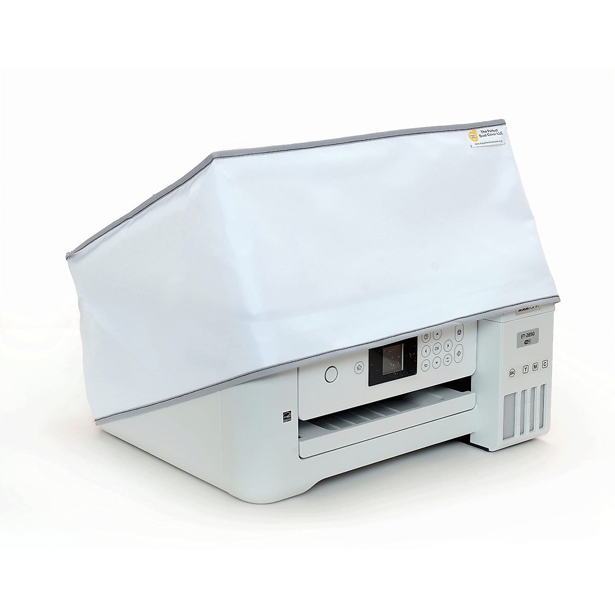 The Perfect Dust Cover, White Nylon Cover Compatible with Epson EcoTank ET-15000 All-in-One Supertank Printer, Anti Static and Waterproof Dust Cover by The Perfect Dust Cover LLC