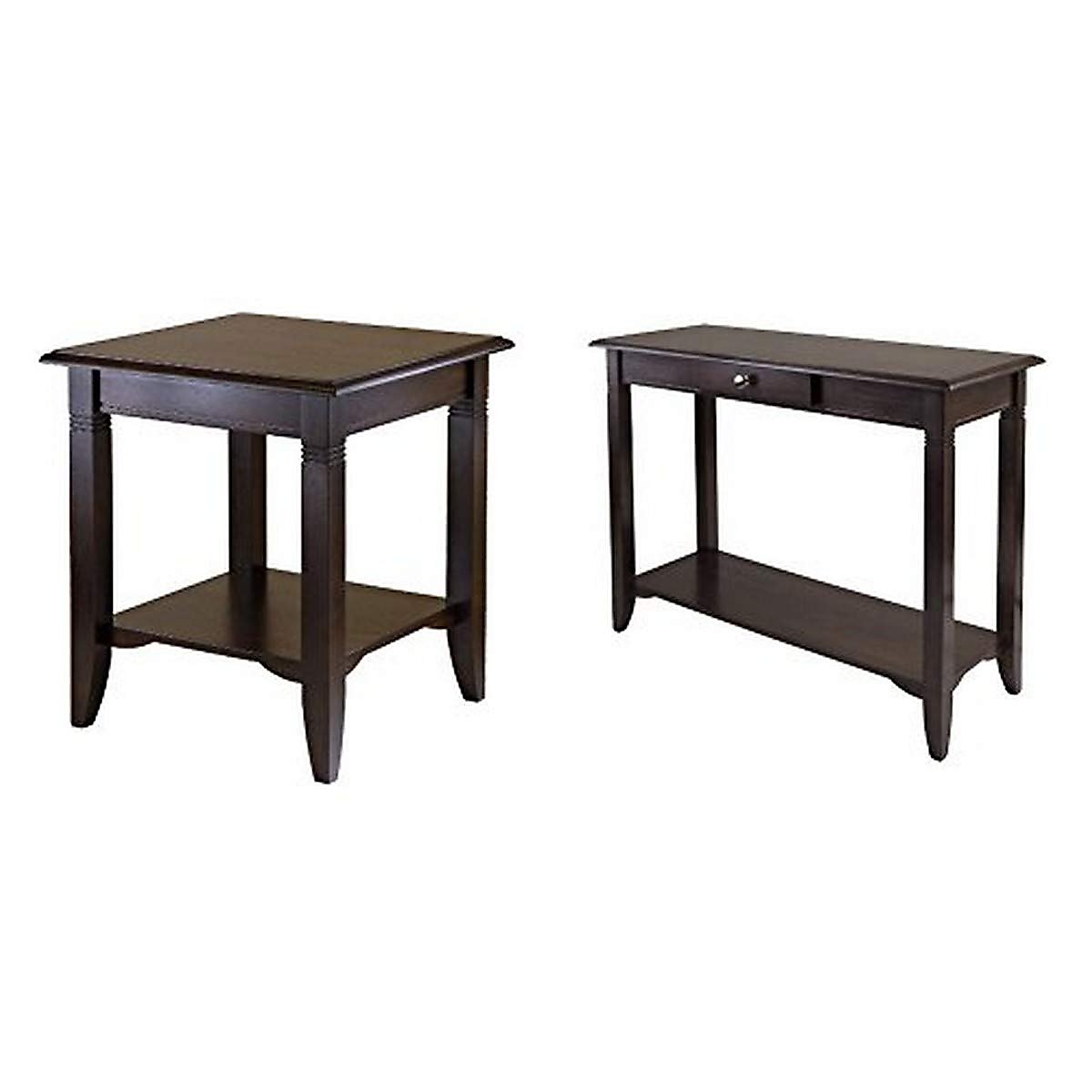 Winsome Wood Nolan End Table + Winsome Nolan Console Table with Drawer_Bundle