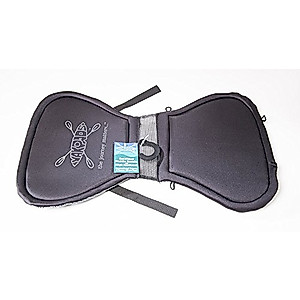 Yakpads High Back Cushioned Seat Pad, Gel Seat Pad for Kayaks, Portable Seat Cushion for Outdoor Watersports and Recreation - Cascade Creek (High Back)