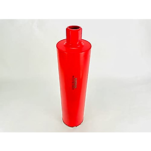 4.5" Inch Diamond Wet Core Drill Bit 1-1/4” Threaded by BLUEROCK Tools for Concrete Rebar Asphalt Brick Rock Masonry Hole Barrel Coring 4-1/2"