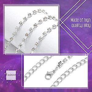 Rhinestone Layered Body Chain Sliver Sexy Crystal Metal Belly Waist Chains Evening Rave Nightclub Multilayered Adjustable Body Accessories Jewelry for Women(3pcs)