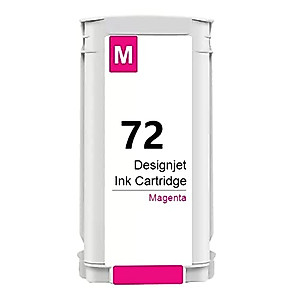 Jalada Compatible 72 Ink Cartridges Replacement for HP 72 130-ml C9403A C9370A C9371A C9372A C9373A C9374A for DesignJet T770 T790 T795 T610 T620 T1100 T1120 T1200 T1300 T2300 Printer (6-Pack)
