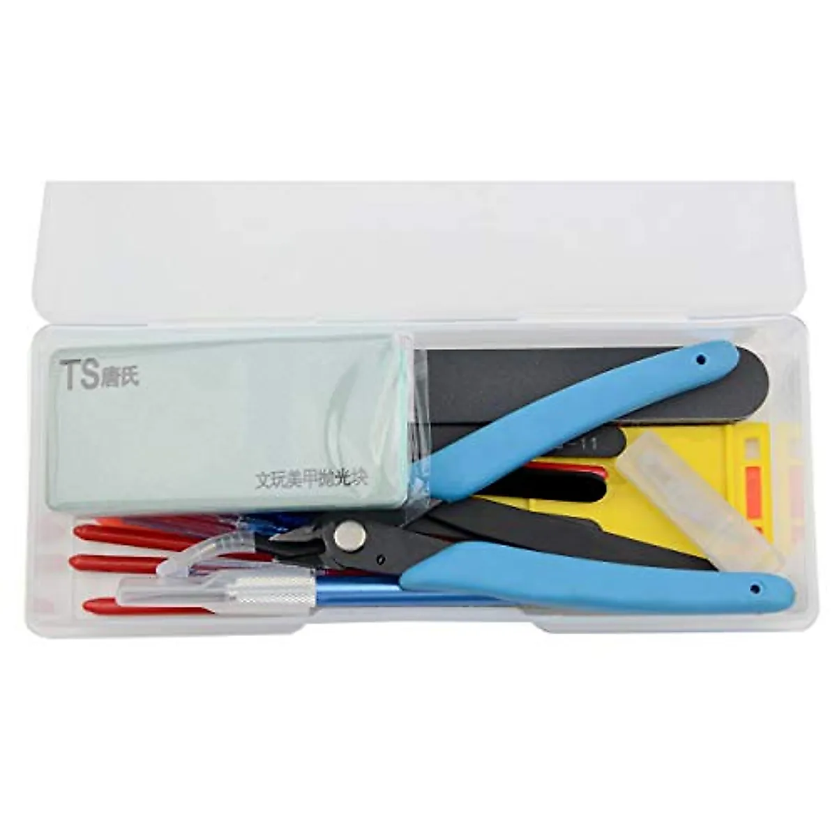 BXQINLENX Professional 20 PCS Gundam Model Tools Kit Modeler Basic Tools Craft Set Hobby Building Tools Kit for Gundam Car Model Building Repairing and Fixing(I)