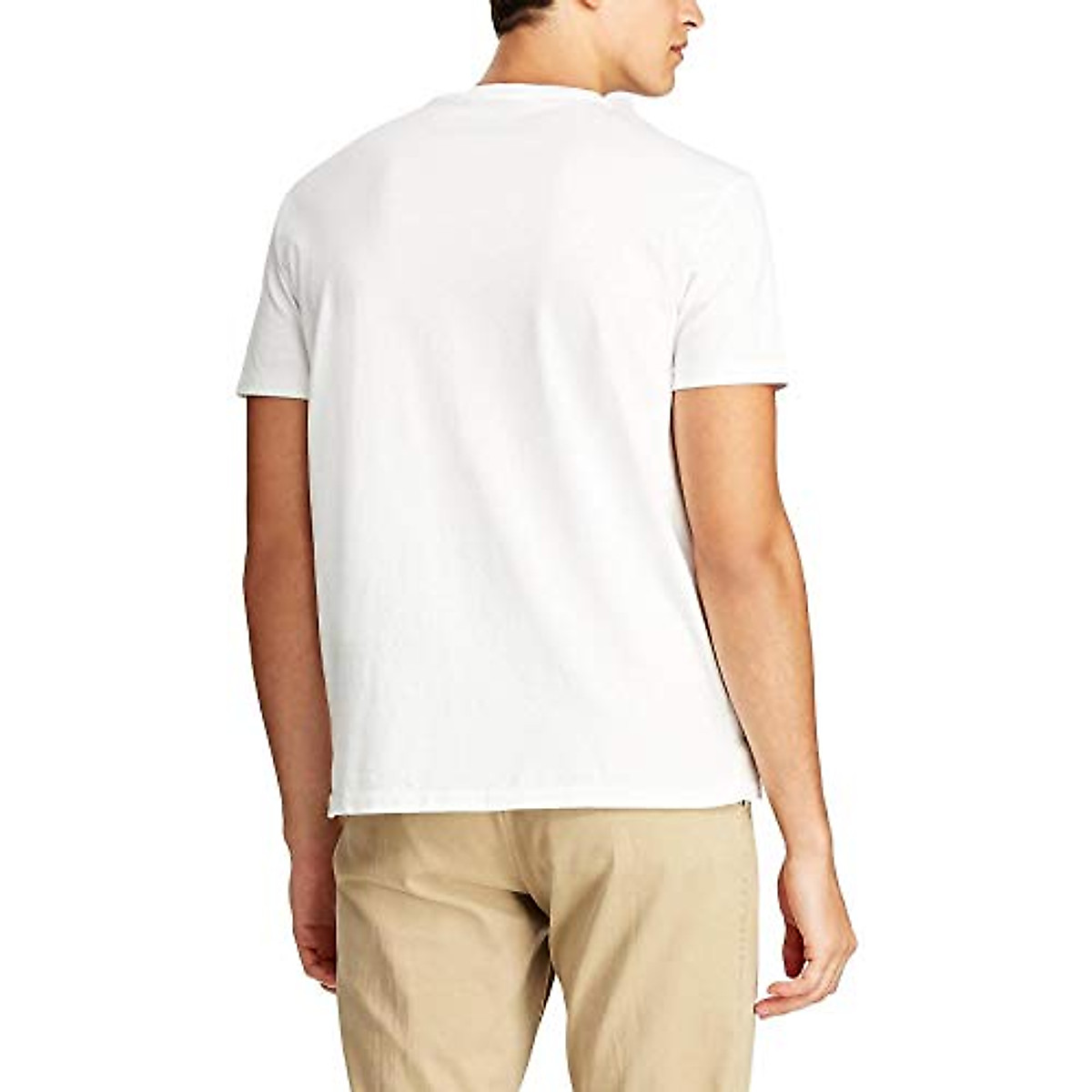 Polo Ralph Lauren Mens Crew Neck Big Pony T-Shirt (M, White)