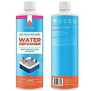 Spa Defoamer for Hot Tub & Hot Tub Foam Eliminator, Spa Anti Foam for Hot Tub Owners to Keep Spa Foam Down & get Foam Out, HotTub Foam Reducer & Spa Bubble Remover (1- Pint)