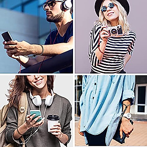 Hand Wrist Strap Lanyard, 6 Pack 9.5inch Adjustable Nylon Wristlet Straps Keychain String for Cell Phone Case Holder, AirPods Pro 2 2022, Camera, Key, GoPro, USB Drive, Ski Glove (Multi-ColorA)