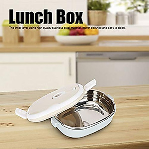 Thermal Lunch Box, Bento Box, Stainless Steel for Work Travel School Home(Single layer)