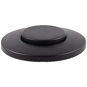 Westbrass ASB-2B3-62 Sink Top Waste Disposal Air Switch and Dual Outlet Control Box, Flush Button, Matte Black