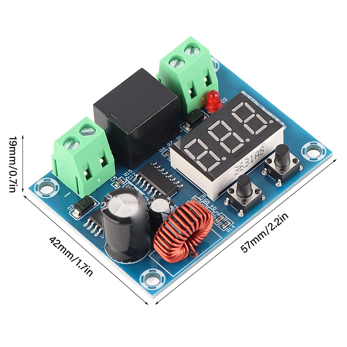 XH-M609 Digital Low Voltage Disconnect Module, Over Charge/Discharge/Current and Short Circuit for 12-36V DC Battery