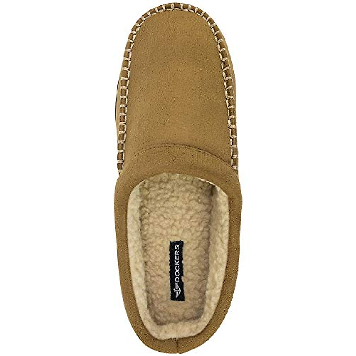 DOCKERS Men's Christopher Classic Casual Roll Collar Clog Slippers, Size 8 to 13 (Tan Rugged, Numeric_9_Point_5)