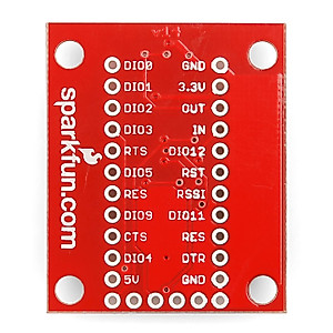 SparkFun XBee Explorer Regulated: Fully populated 3.3V Regulator; 5V max Input; MOSFET Level Shifter, 802.15.4 variants only