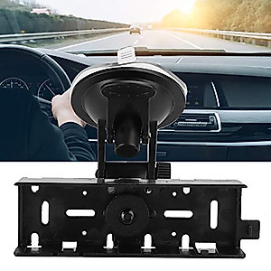 Dilwe1 Car Radio Panel Bracket, Durable ABS Adjustable and Rotatable Suction Mount Set Car Audio Mounting Kits for YAESU/FT-8800 /FT-8800R/ FT-8900