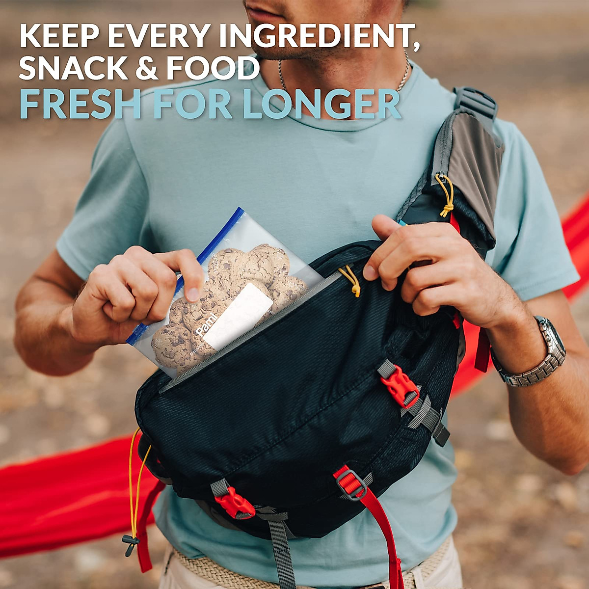 PAMI Freezer Slider Gallon Bags [40 Pieces] - Leakproof Food Storage Freshness-Lock Bags With Expandable Bottom- Food-Safe Slider Zipper Bags