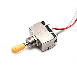 SAPHUE Guitar Wiring Harness Set Prewired 500K Pots 3 Way Toggle Switch Wiring Harness Kit with 6.35 Output for Electric Guitar