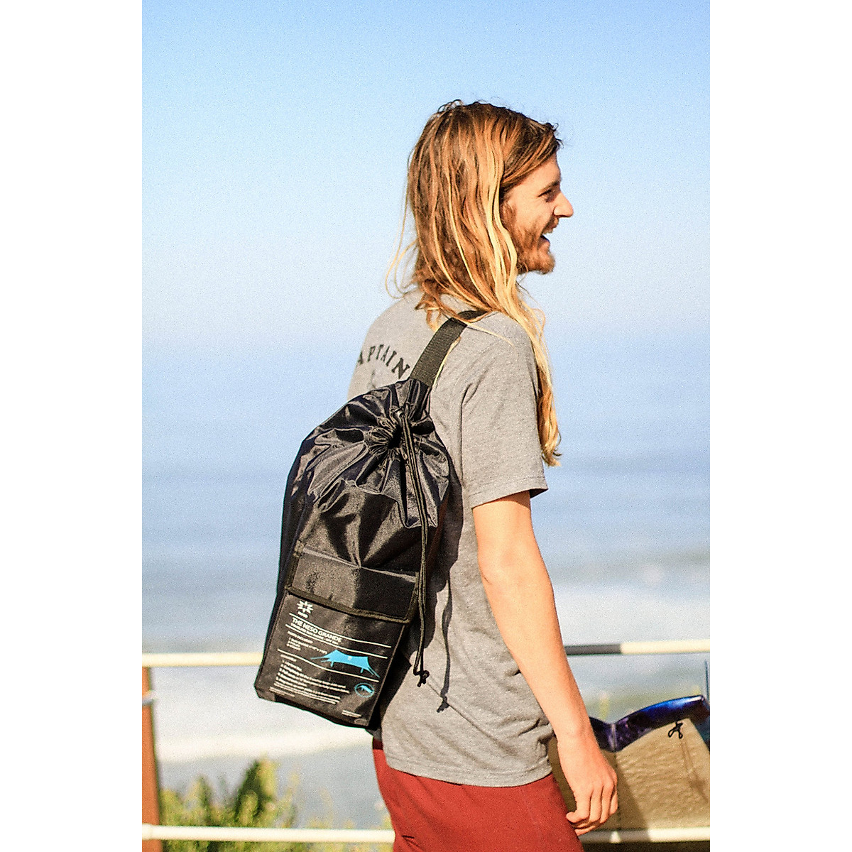 Neso Tents Grande Beach Tent, 7ft Tall, 9 x 9ft, Reinforced Corners and Cooler Pocket(Aqua Fronds)