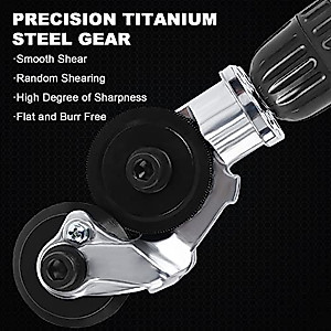 2023 New Drill Scissors, Metal Cutting Machine, Sheet Metal Cutting Machine, DIY Metal Drill Scissors Accessories for Cutting Iron, Iron, Steel, Copper and Aluminum, Etc. (less than 1MM)