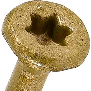 Power Pro 967775 Wood Screws, #8 x 2", Premium Outdoor Deck Screws, Rust Resistant, Epoxy Coated Bronze, 3000pcs Box