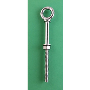 US STAINLESS 2 Pieces Stainless Steel 316 Eye Bolt 5/16" x 4 1/2" UNC Short Thread Marine Grade Pitch of 18