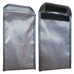 Security Pouch Faraday Bag Anti-Radiation Cell Phone Sleeve Signal Block Pouch Shield EMF 5G Protection RF GPS RFID Privacy Case Covers Smartphone Electronic Devices Anti-Tracking Wallet (B)