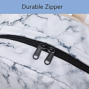 FLYMEI Marble Backpack for Girls, Cute Backpacks for School, Bookbags for Girls 15.6 Inch Lightweight Teens Backpack with Lunch Box, Laptop Backpack for School, Girls Backpacks