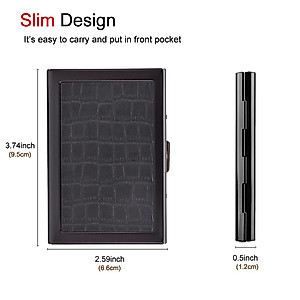 EASTNIGHTS Rfid Credit Card Holder Slim Metal Card Wallet Business Card holders Small Card Case for Men Women