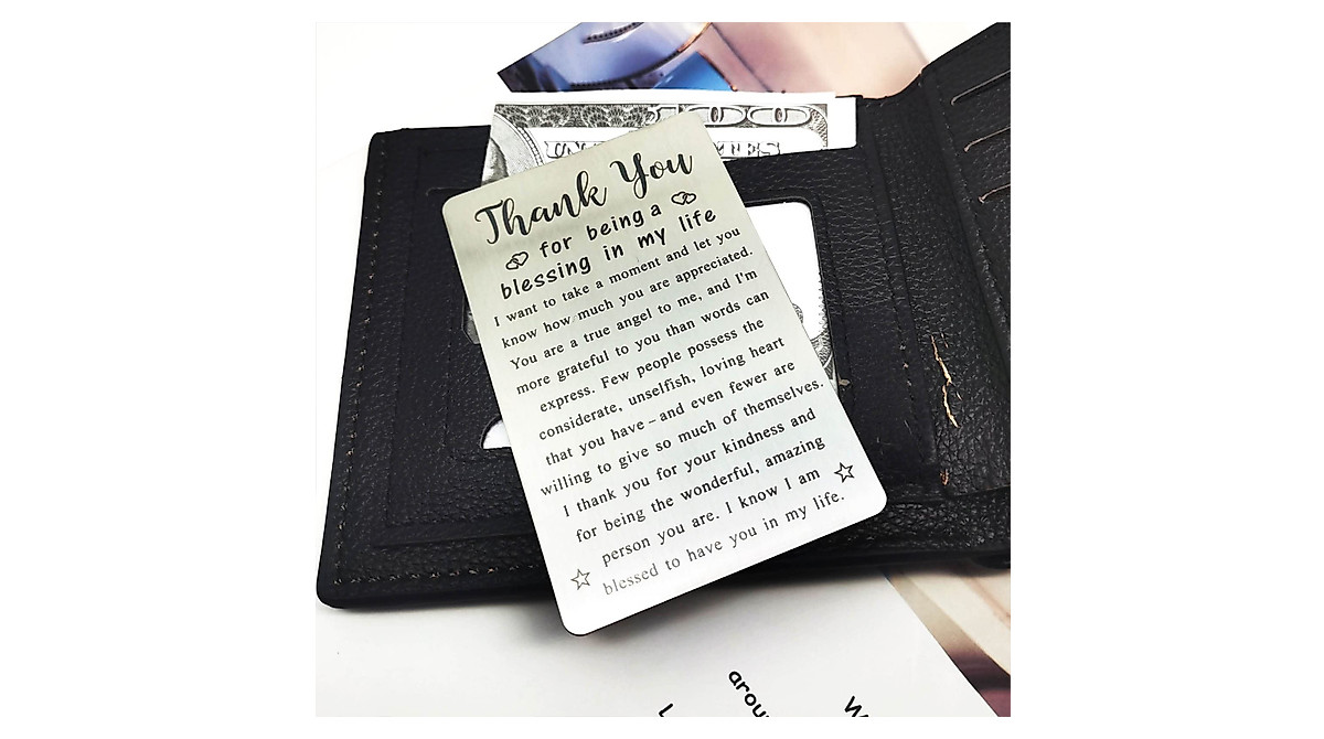 Metal Engraved Thank You Card - Perfect Appreciation Gift