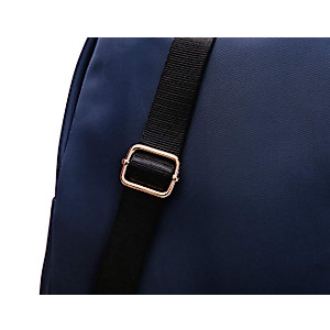 YANAIER Women Mini Backpack Purse Water resistant Nylon Fashion College Bag Casual Daypack Navy