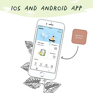 Poooliprint L1 Inkless Pocket Printer - Mini Phone Bluetooth Portable Poooli Thermal Printer for iOS + Android Print Sticky Photos, Labels, Notes, Lists for Journal, Yellow