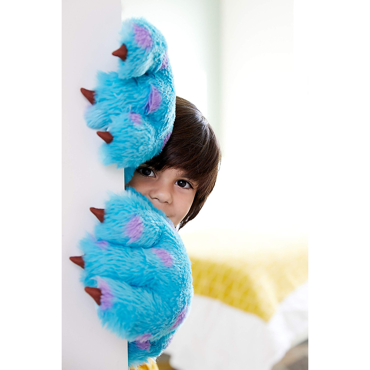 Disney and Pixar Monsters, Inc. Sulley Plush Claw Wearable Life Size Gloves Roleplay Toy For Kids 3 Yrs and Up