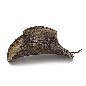 Stampede Hats Men's Grade Up Chain Cowboy Hat M Brown