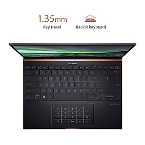 ASUS ZenBook S Ultra Slim Laptop, 13.9" 3300x2200 3:2 500nits Touch, Intel Evo Core i7-1165G7, 16GB RAM, 1TB SSD, Thunderbolt 4, TPM, Windows 10 Pro, AI Noise-Cancellation, Jade Black, UX393EA-XB77T